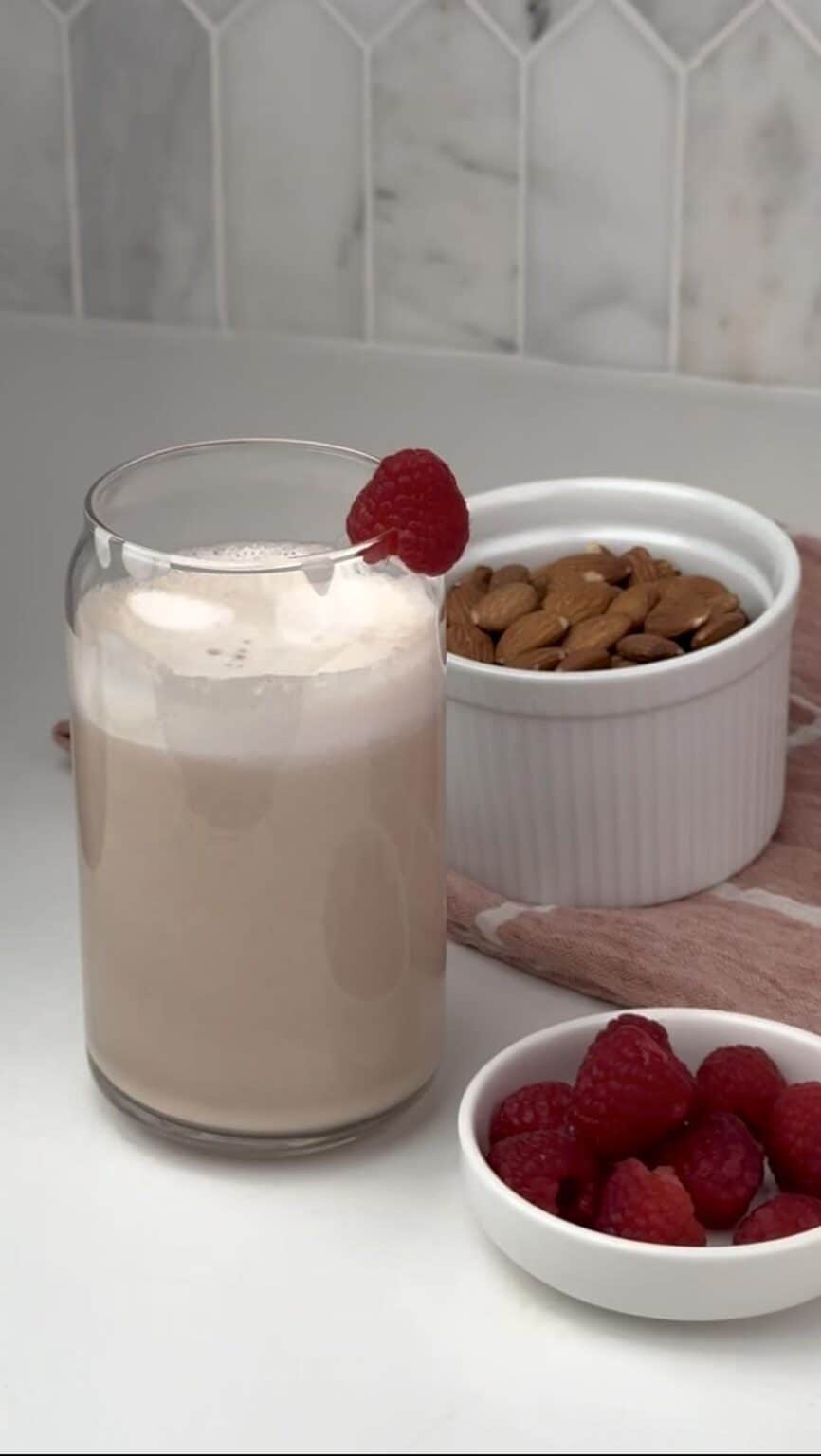 Raspberry Almond Milk - Smiths In Bloom