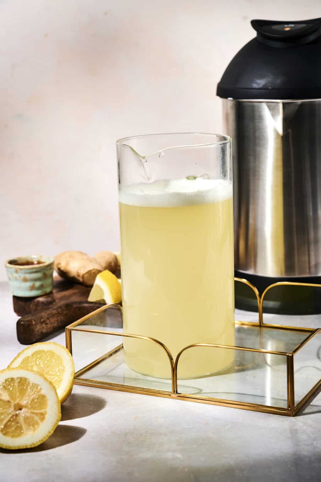 Ginger Lemon Infused Water - Smiths In Bloom