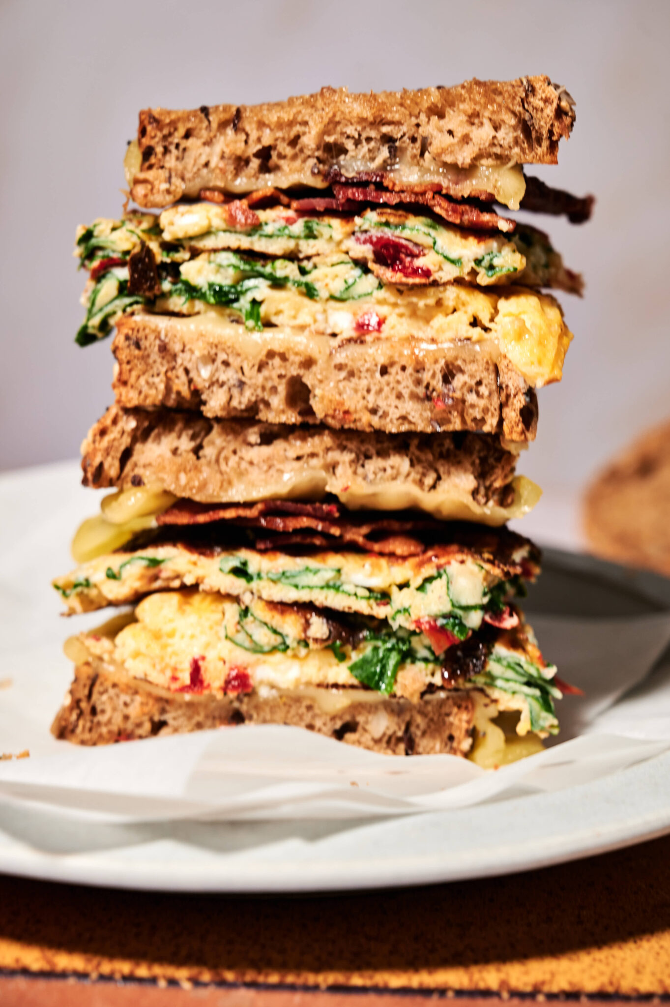 Bacon Gouda and Egg sandwich - Smiths In Bloom